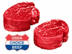USDA Choice Beef Tenderloin Steaks, 0.8 pound