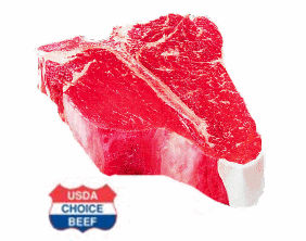 USDA Choice Beef Loin Porterhouse Steak, 1 pound