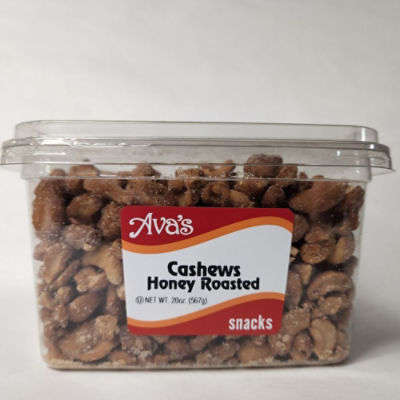 Ava's Dried Fruits and Snacks Honey Roasted Cashews, 20 oz - ShopRite