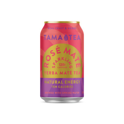 TAMA TEA Sparkling Rosé Yerba Maté, 12.00 fluidOunceUS, 12 fl oz