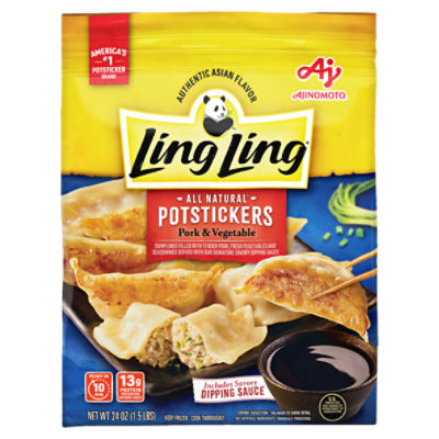 Ajinomoto Ling Ling Asian Kitchen All Natural Potstickers, 24 oz - The ...