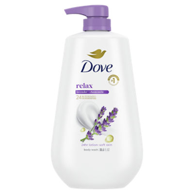 Dove Body Wash with Pump Relaxing Lavender Oil & Chamomile 30.6 oz ...