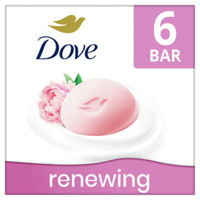 Dove Beauty Bar Gentle Skin Cleanser Indulging Sweet Cream 3.75 oz, 6 ...