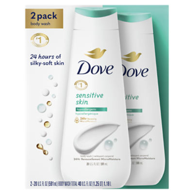 Dove Body Wash Sensitive Skin 40 oz 2 Count - ShopRite