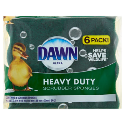 Dawn Ultra Heavy Duty Scrubber Sponges, 6 count