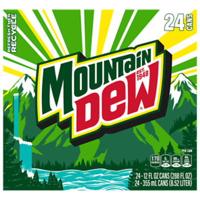 Mtn Dew 24 Pack Cans, 288 fl oz - Price Rite