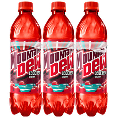 Mtn Dew Code Red Soda DEW With A Rush Of Cherry 16.9 Fl Oz, 6 Count ...