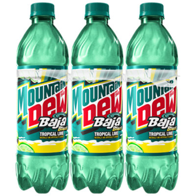 Mtn Dew Baja Blast DEW With a Blast Of Natural & Artificial Tropical ...