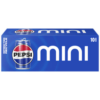 Pepsi Mini Soda, 7.5 fl oz, 10 count - The Fresh Grocer
