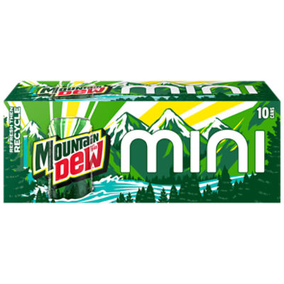 Mtn Dew Mini Soda, 7.5 fl oz, 10 count - The Fresh Grocer