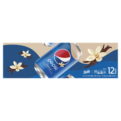 Pepsi Soda Vanilla 12 Fl Oz 12 Count Cans - ShopRite