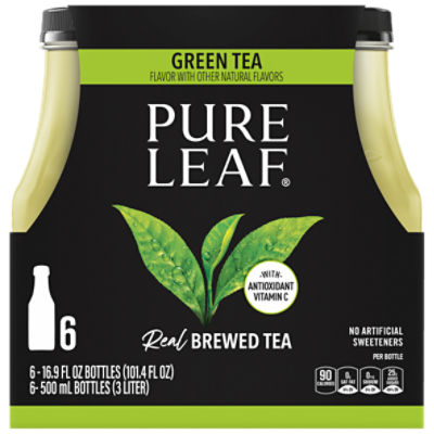 Pure Leaf Green Tea Flavor, Real Brewed Tea
