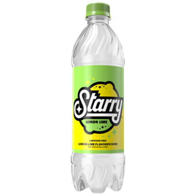 Starry Soda, Lemon Lime, 16.9 Fl Oz, 6 Count - The Fresh Grocer