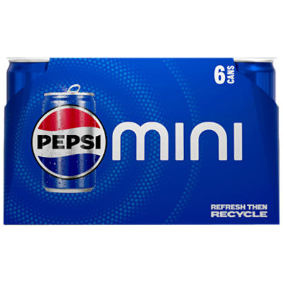 Pepsi Soda Cola 7.5 Fl Oz 6 Count, Paperboard