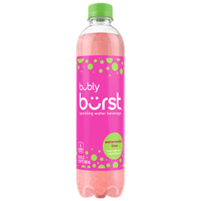 Bubly Burst Watermelon Lime Sparkling Water Beverage, 16.9 fl oz ...