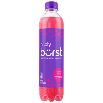 Bubly Burst Triple Berry Sparkling Water Beverage, 16.9 fl oz - Price Rite