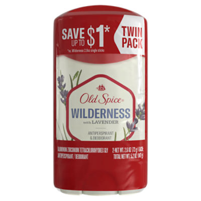 Old Spice Wilderness with Lavender Antiperspirant & Deodorant Twin Pack ...