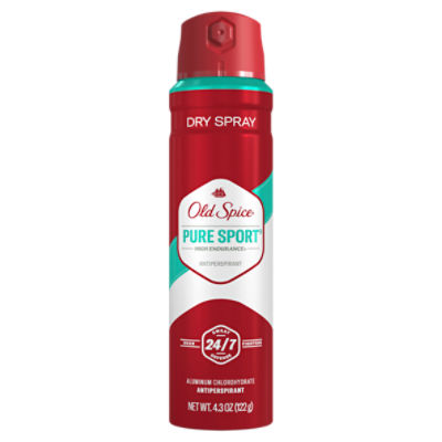 Old Spice High Endurance Pure Sport Antiperspirant Dry Spray, Size XL ...