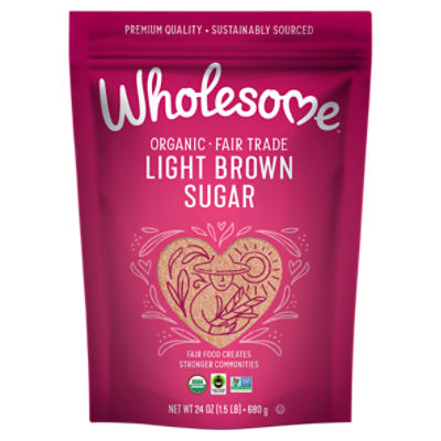 Wholesome Organic Fair Trade Light Brown Sugar, 24 oz - Fairway