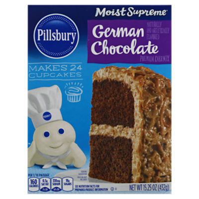 Pillsbury Moist Supreme German Chocolate Premium Cake Mix, 15.25 oz ...