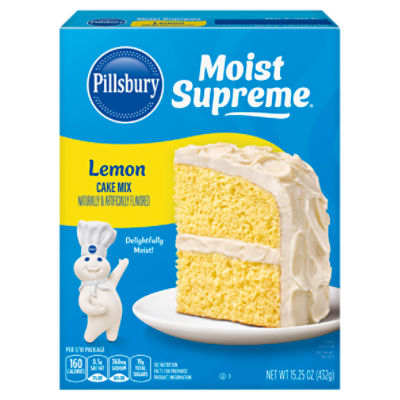 Pillsbury Moist Supreme Lemon Premium Cake Mix, 15.25 oz
