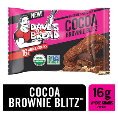 Dave's Killer Bread Cocoa Brownie Blitz Organic Snack Bars, 1.75 ...