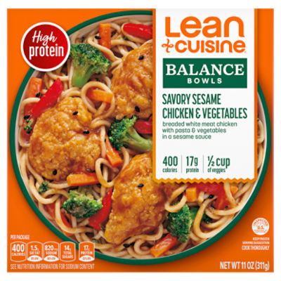 Lean Cuisine Balance Bowls Savory Sesame Chicken And Vegetables Bowls 11 Oz