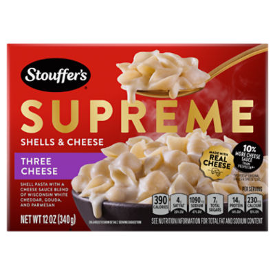 Stouffer's Supreme Three Cheese Shells & Cheese, 12 oz - The Fresh Grocer