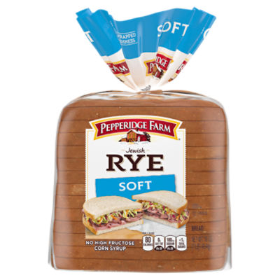 Pepperidge Farm Jewish Rye Soft Rye Bread, 16 oz. Bag - Fairway