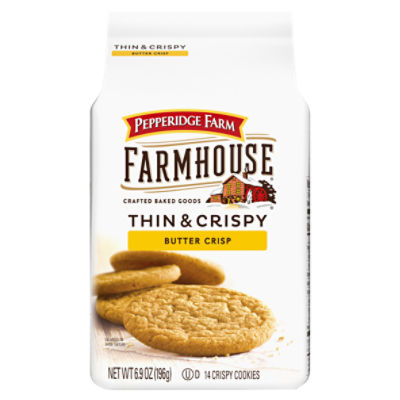 Pepperidge Farm Farmhouse Thin & Crispy Butter Crisp Cookies, 14 count ...