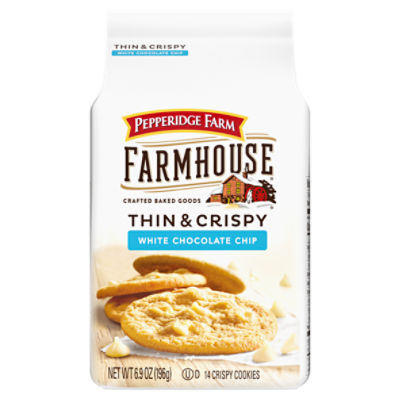 Pepperidge Farm Farmhouse Thin & Crispy White Chocolate Chip Cookies ...