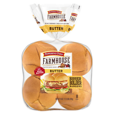 Pepperidge Farm Farmhouse Butter Buns, 8 count, 18 oz - The Fresh Grocer