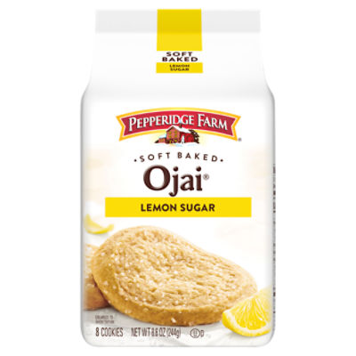 Pepperidge Farm Soft Baked Ojai Lemon Sugar Cookies, 8.6 Oz Bag (8 ...