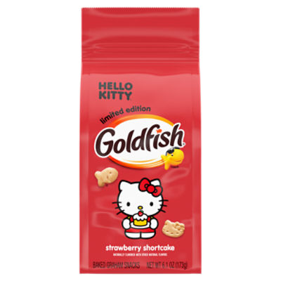 NEW Limited Edition Goldfish Hello Kitty Strawberry Shortcake Flavored ...