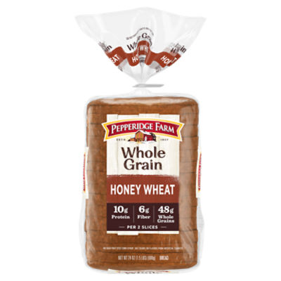 Pepperidge Farm Whole Grain Honey Wheat Bread, 24 oz. Loaf - ShopRite