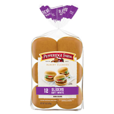 Pepperidge Farm Soft White Slider Buns, 12-Pack Bag - ShopRite