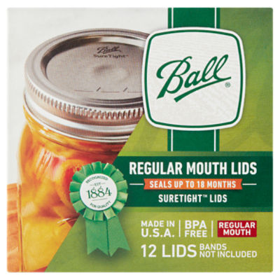 Ball Regular Mouth Lids, 12 count - ShopRite