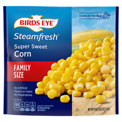 Birds Eye Steamfresh Super Sweet Corn Family Size, 19 oz - Fairway