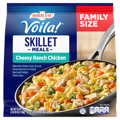 Birds Eye Voila! Family Size Cheesy Ranch Chicken Frozen Meal, 42 OZ Bag