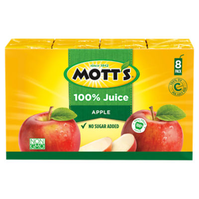 Mott's 100% Original Apple Juice - 8 Pack Boxes