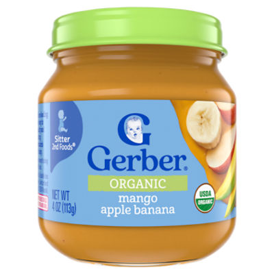 Gerber 2nd Foods Mango Apple Banana Baby Food, Sitter, 4 oz - ShopRite