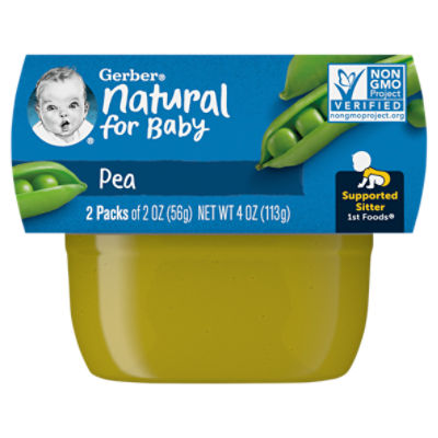 GERBER NATUAL 1st Foods Pea (2x2oz) - ShopRite