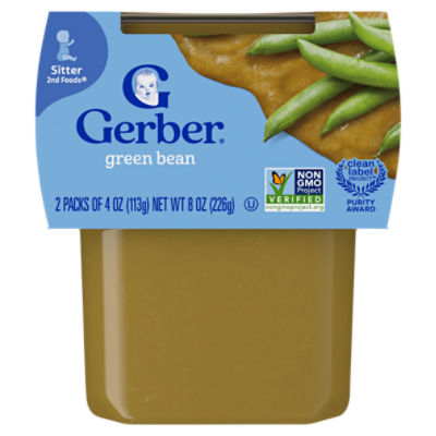 Gerber 2nd Foods Green Bean Sitter, Baby Food