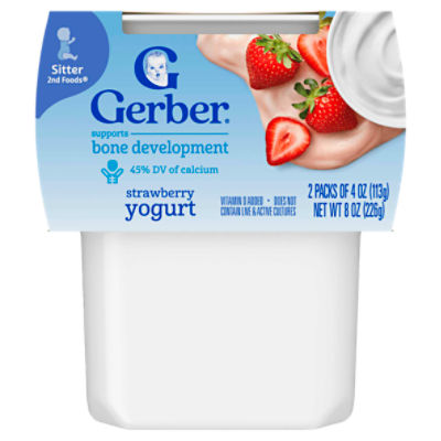 Gerber Yogurt Blends Strawberry MP8(2x4oz) - ShopRite