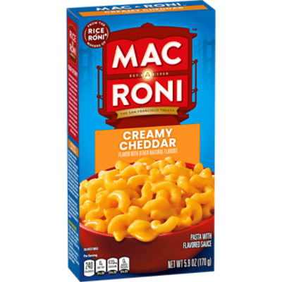 Mac A Roni Pasta Mix, Creamy Cheddar, 5.9 Oz - The Fresh Grocer