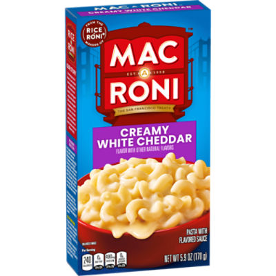 Rice A Roni Mac A Roni Creamy White Cheddar Pasta with Flavored Sauce ...