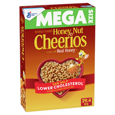 General Mills Cheerios Honey Nut Cereal Mega Size, 1 lb 13.4 oz - The ...