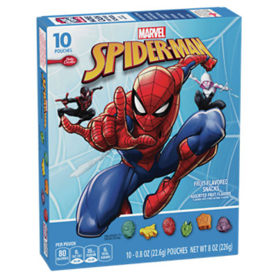 Betty Crocker Marvel Spider-Man Assorted Fruit Flavored, Snacks