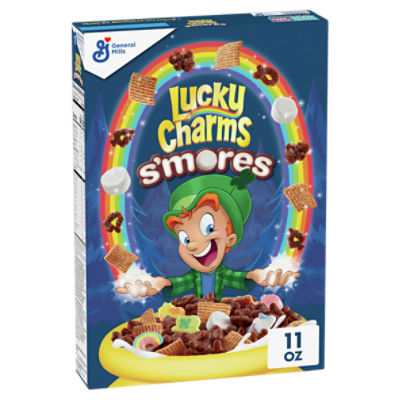 General Mills Lucky Charms S'mores Sweetened Corn & Wheat Cereal with ...