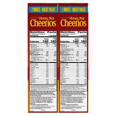Honey Nut Cheerios Nutrition Facts